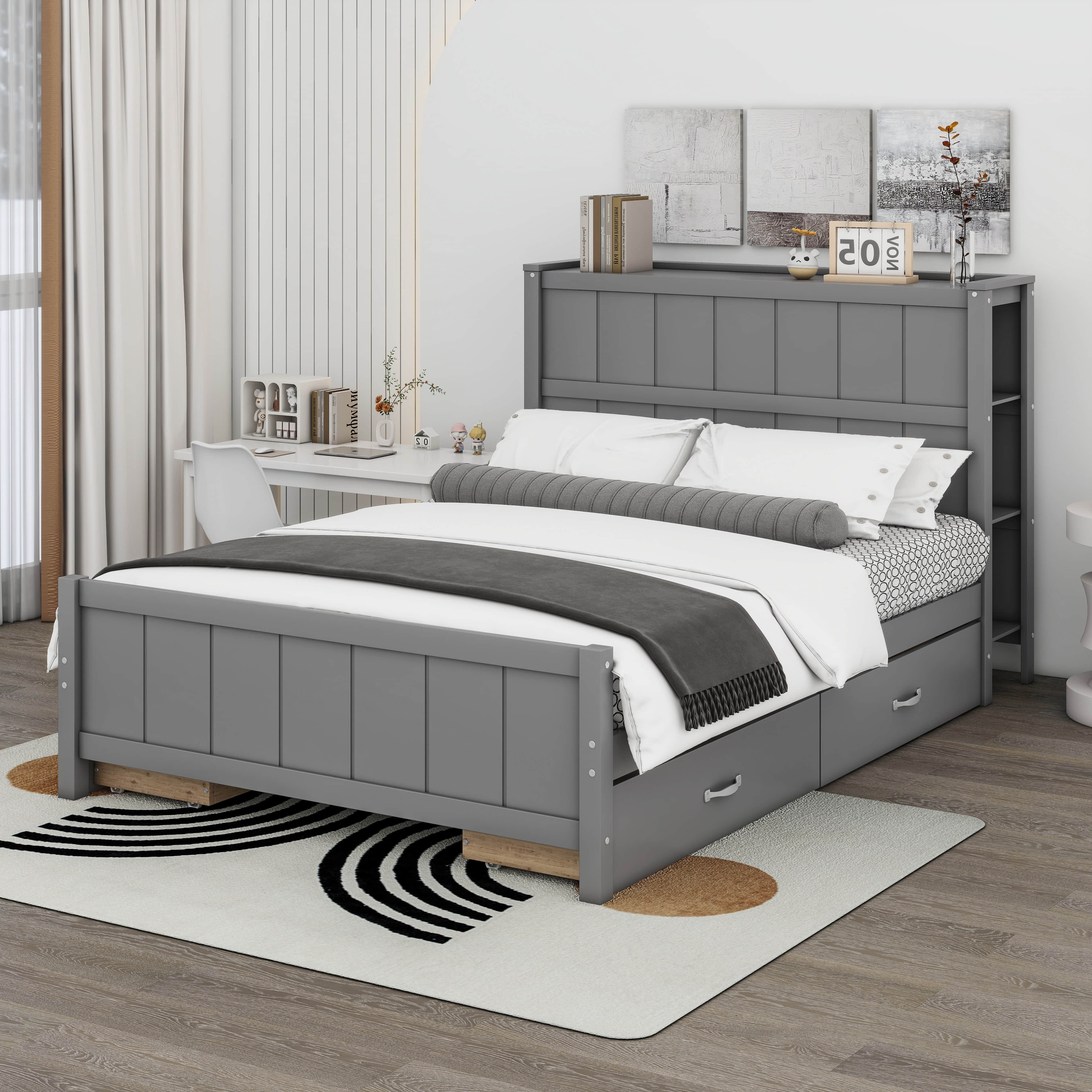 Red Barrel Studio® Baidland Panel Bed | Wayfair