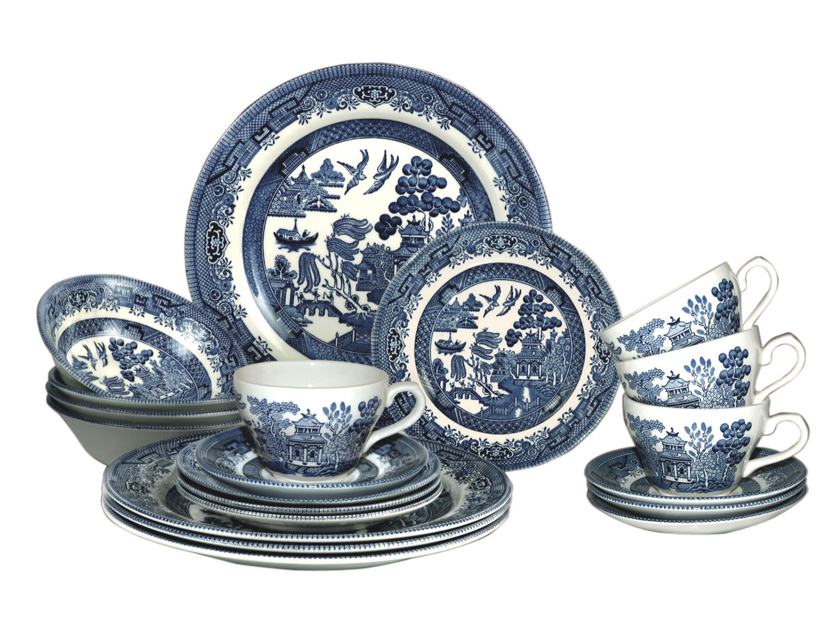 Churchill Willow 20 Piece Dinnerware Set, Service for 4 & Reviews | Wayfair