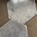 Bond Tile Mandalay Hex 9.13 in. x 10.51 in. Polished Concrete Look ...