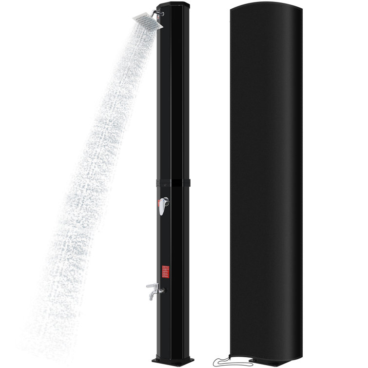 Pirecart Solar Powered Portable Freestanding Outdoor Shower with ...