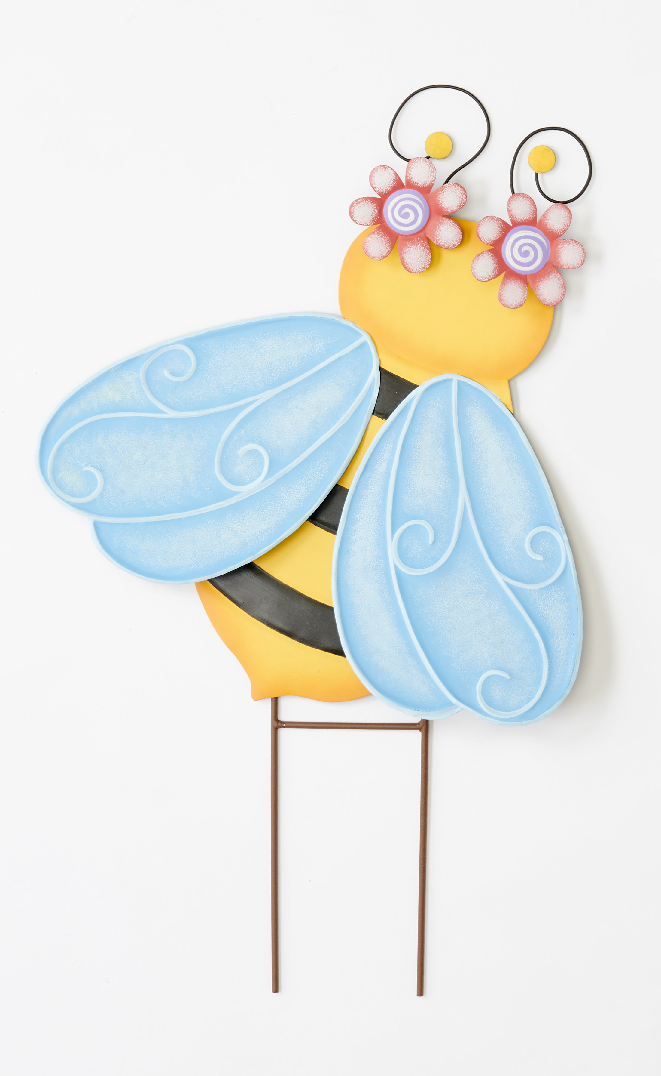 The Holiday Aisle® Metal Bee Garden Stake | Wayfair
