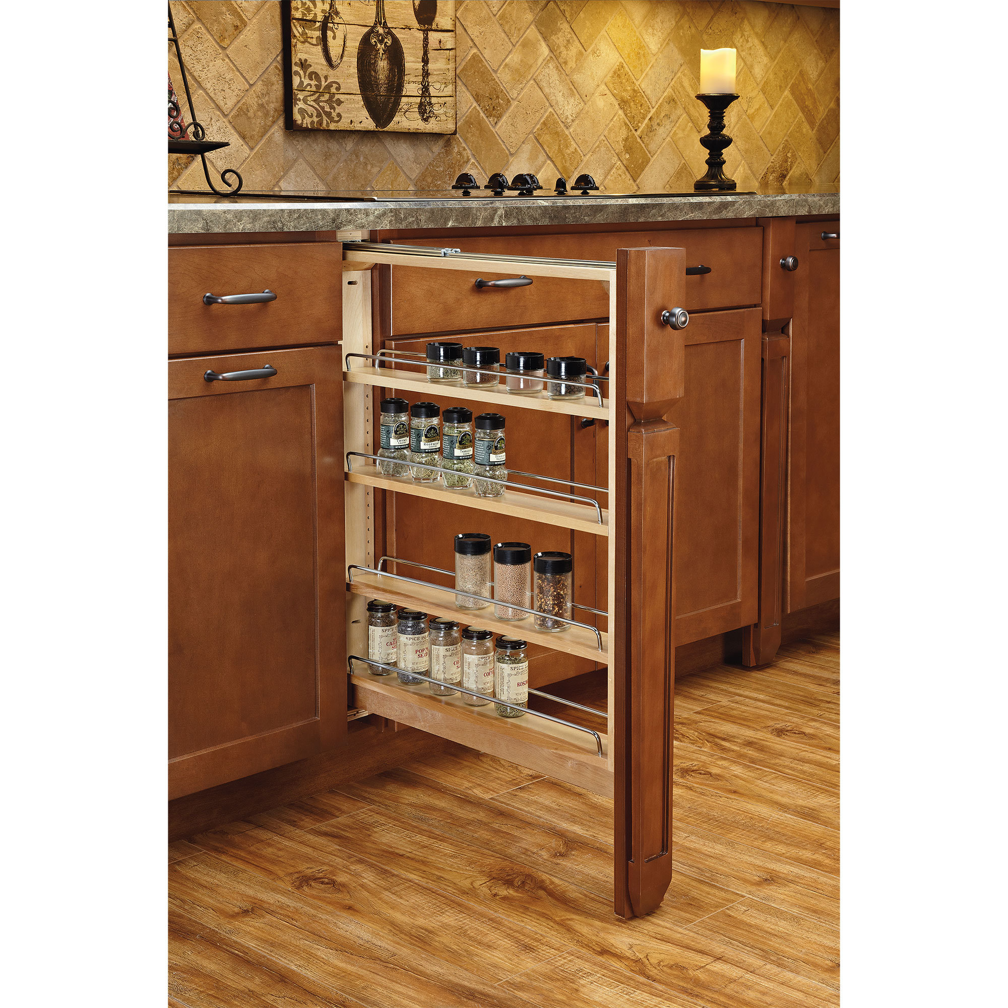 Rev-A-Shelf Pull-Out Base Filler Cabinet Rack w/ Soft-Close & Reviews ...
