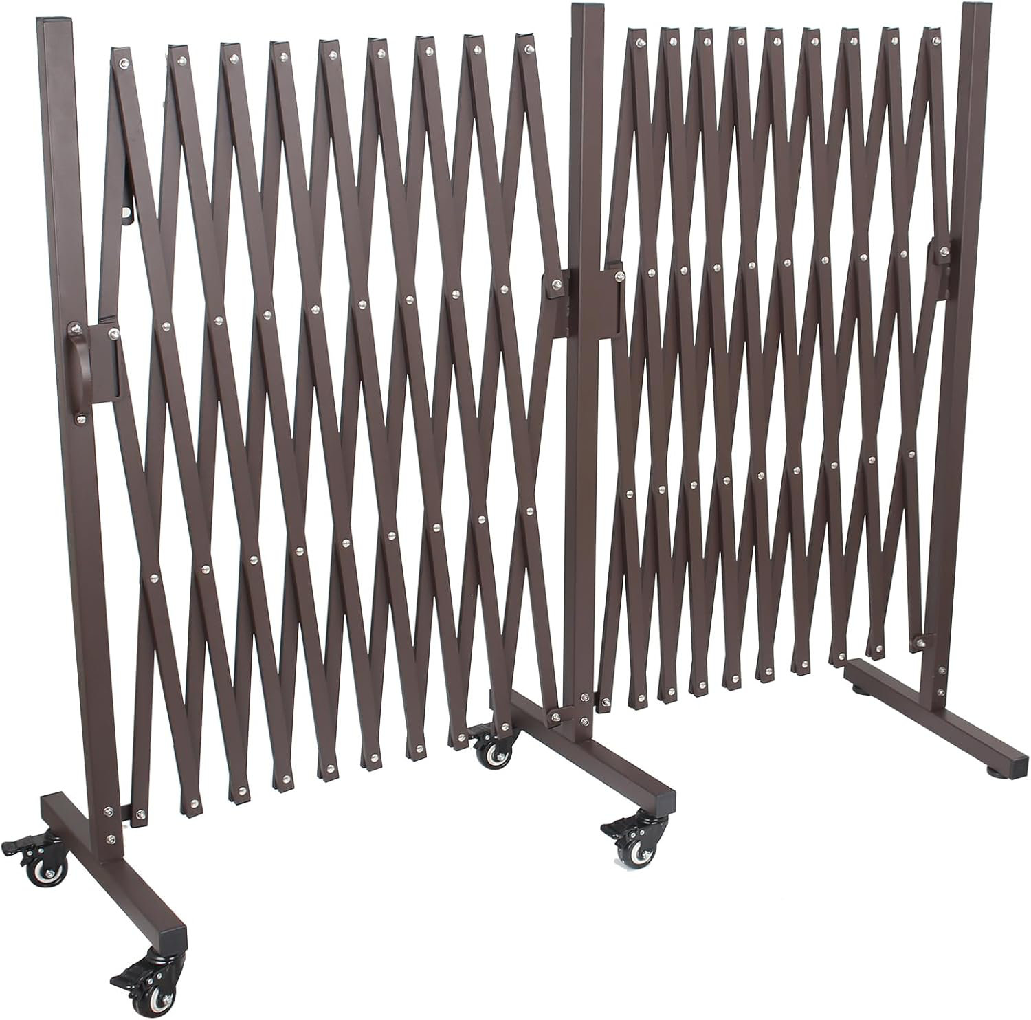 Wemily Expandable Aluminum Folding Fencing Gate With Wheels | Wayfair