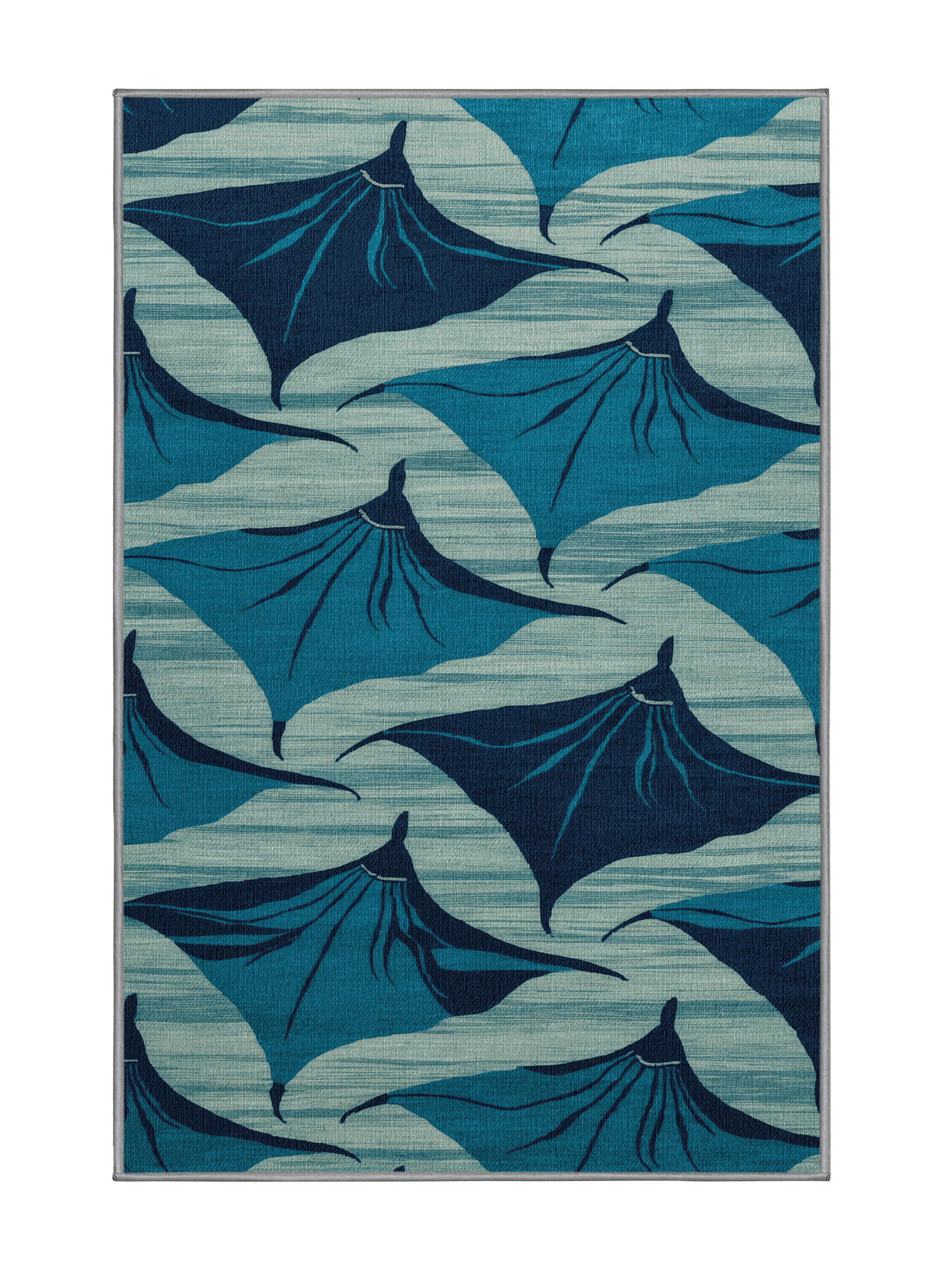 Bayou Breeze Washable Manta Rays Hawaiian Area Rug | Wayfair