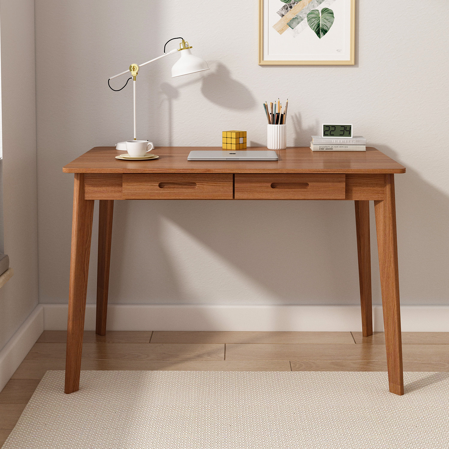 Corrigan Studio® Latwon Wooden Desk & Reviews | Wayfair
