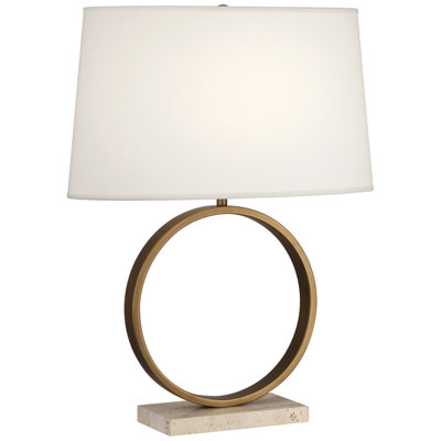 Robert Abbey Metal Ring Table Lamp with Stone Base | Perigold