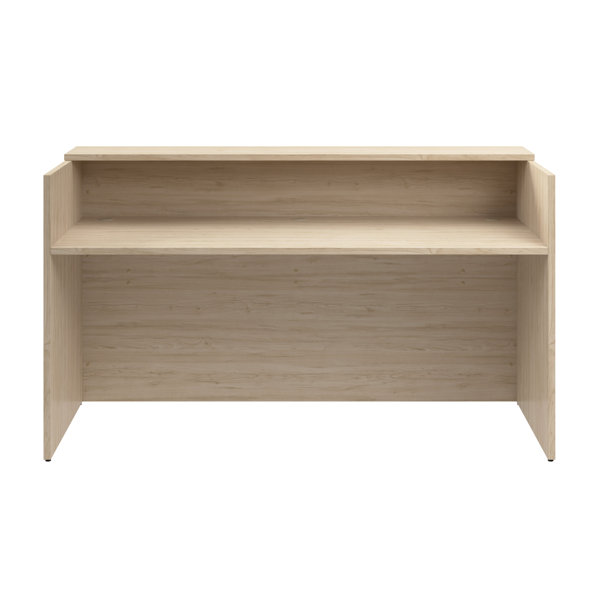 Bush Business Furniture Arrive 72W x 30D Reception Desk with Shelf ...