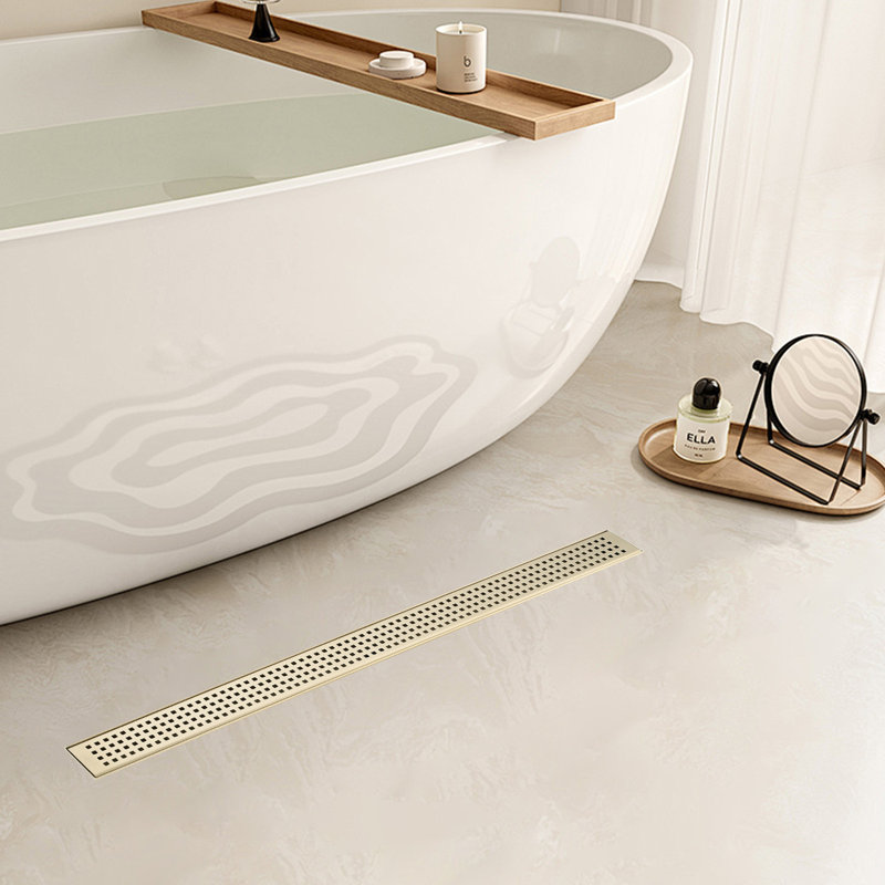 NOVEL 30'' W Linear Grid Shower Drain | Wayfair