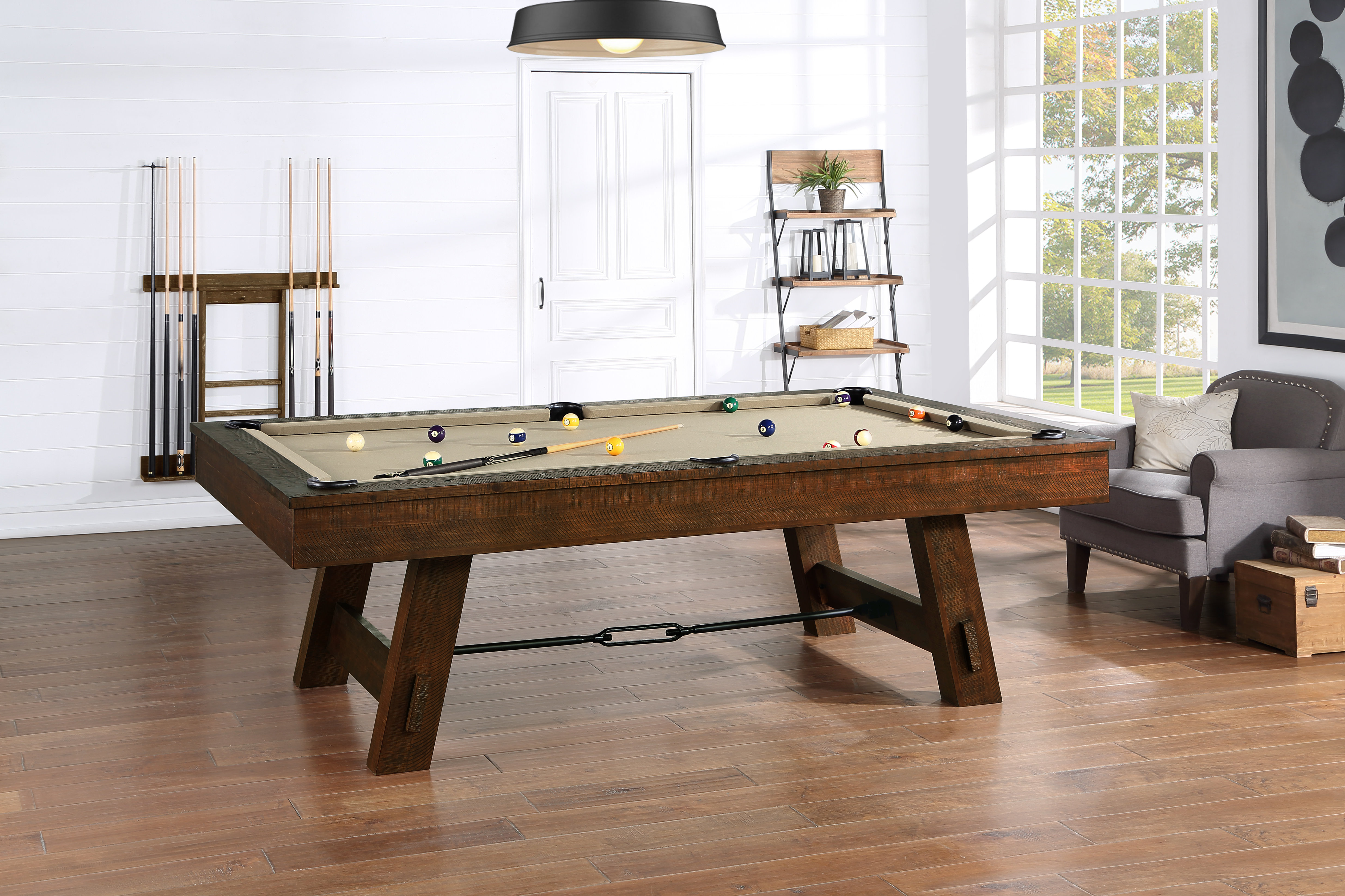 HB Home Telluride 8' Slate Pool Table with Professional Installation ...