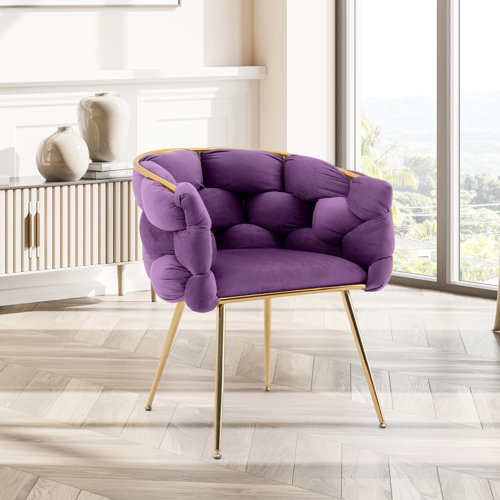 Purple Velvet Accent Chairs You'll Love | Wayfair