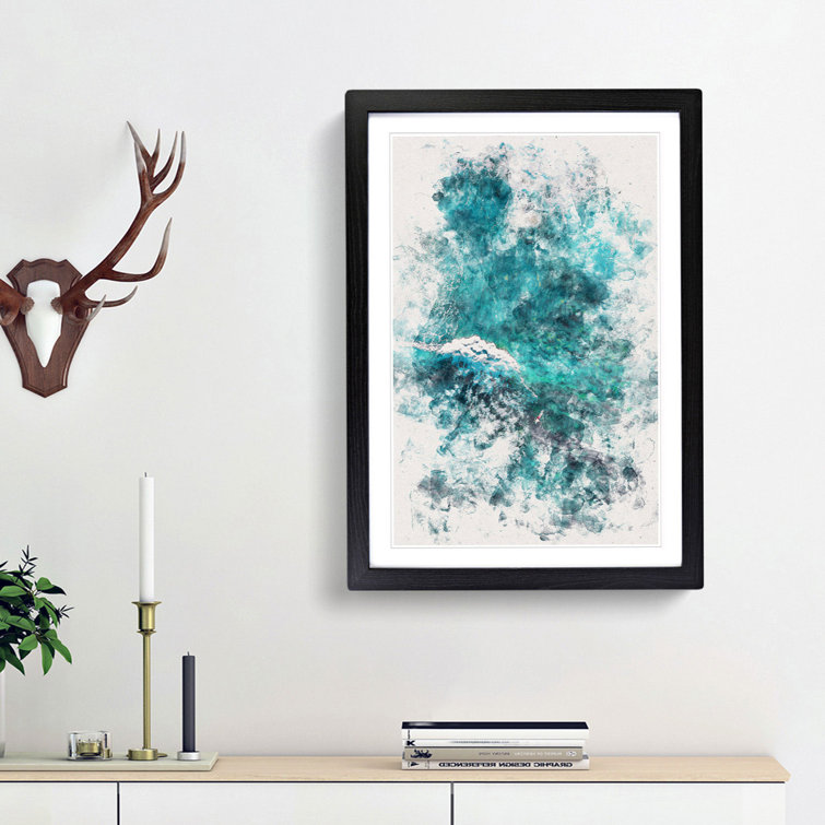 East Urban Home Surfing Waves - Picture Frame Graphic Art | Wayfair.co.uk