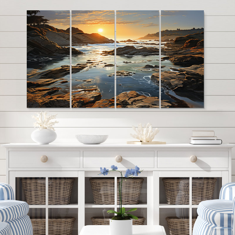 Dovecove Beach Photo Surf and - Landscapes Metal Wall Art Set | Wayfair