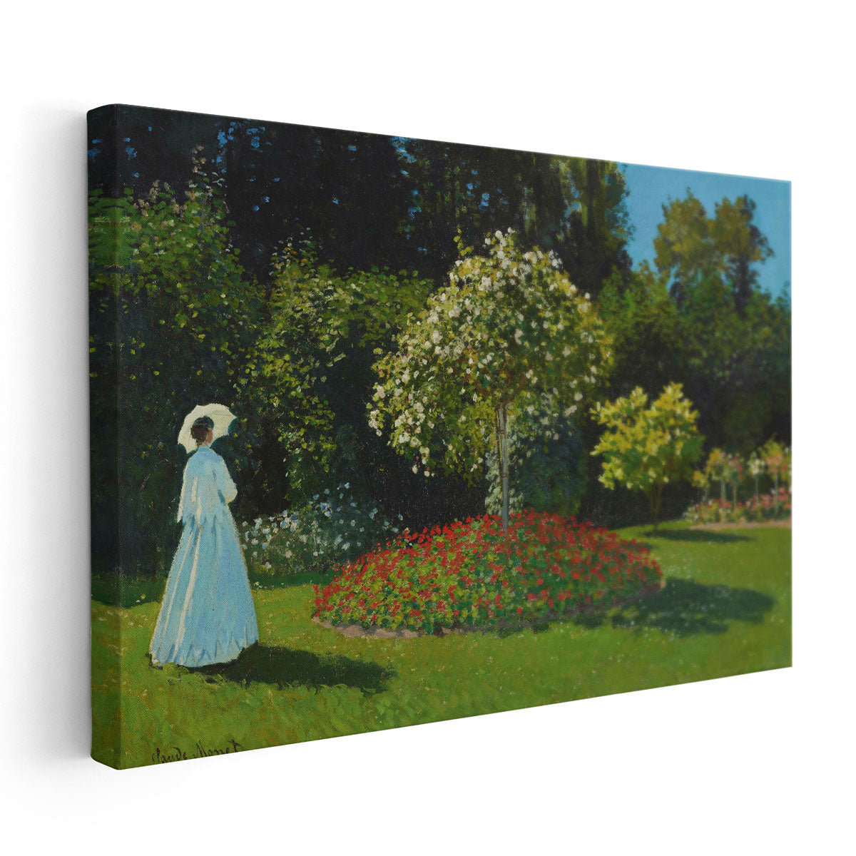 Lark Manor™ Lady in the Garden,1867 - Canvas Print Wall Art | Wayfair