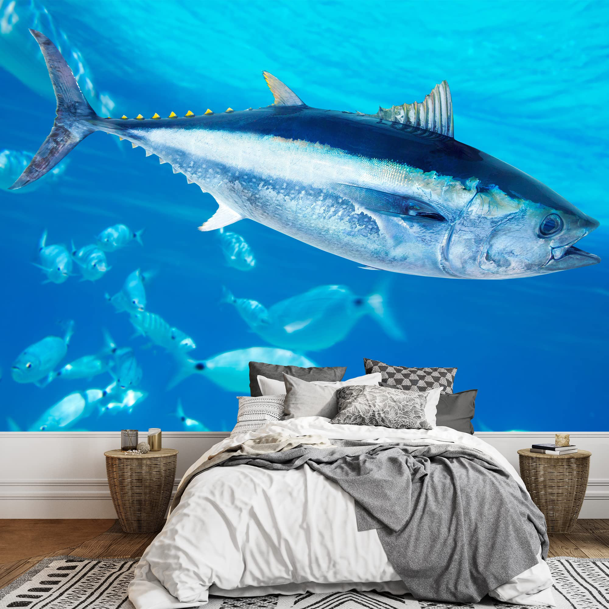 IDEA4WALL Bluefin Tuna Thunnus Thynnus Saltwater Fish in Mediterranean ...