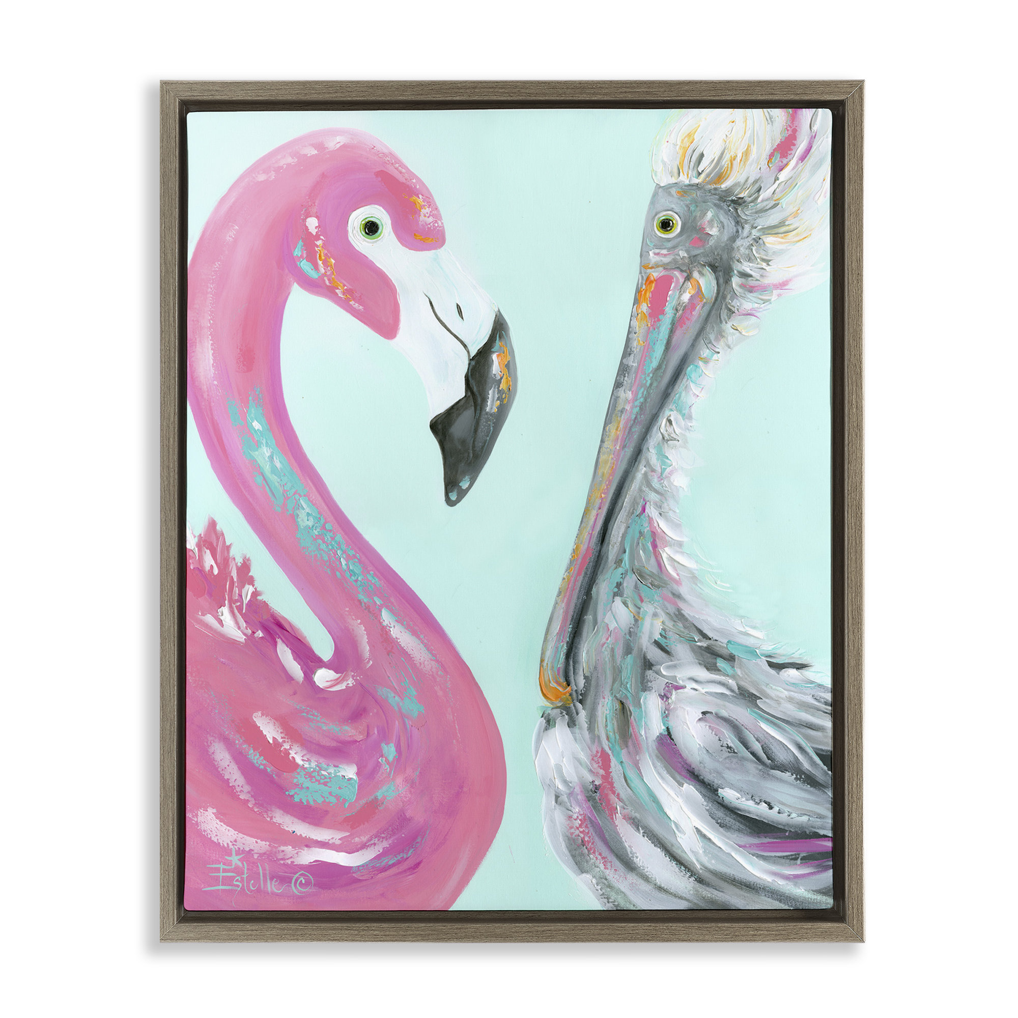 Bay Isle Home™ Wild Nautical Birds Floater Canvas Wall Art by Estelle ...