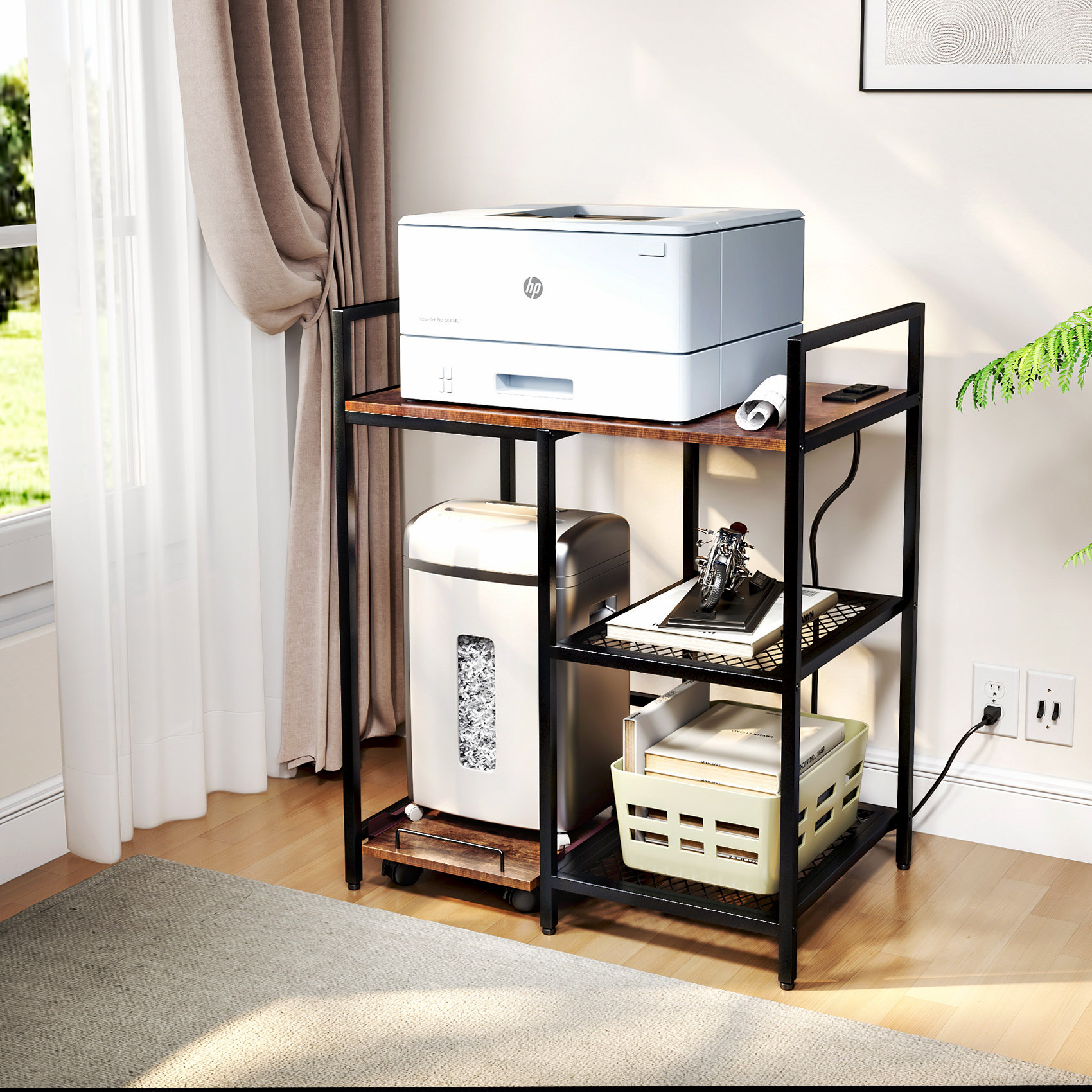 TC-HOMENY 28'' H x 23.5'' W Printer Stand & Reviews | Wayfair