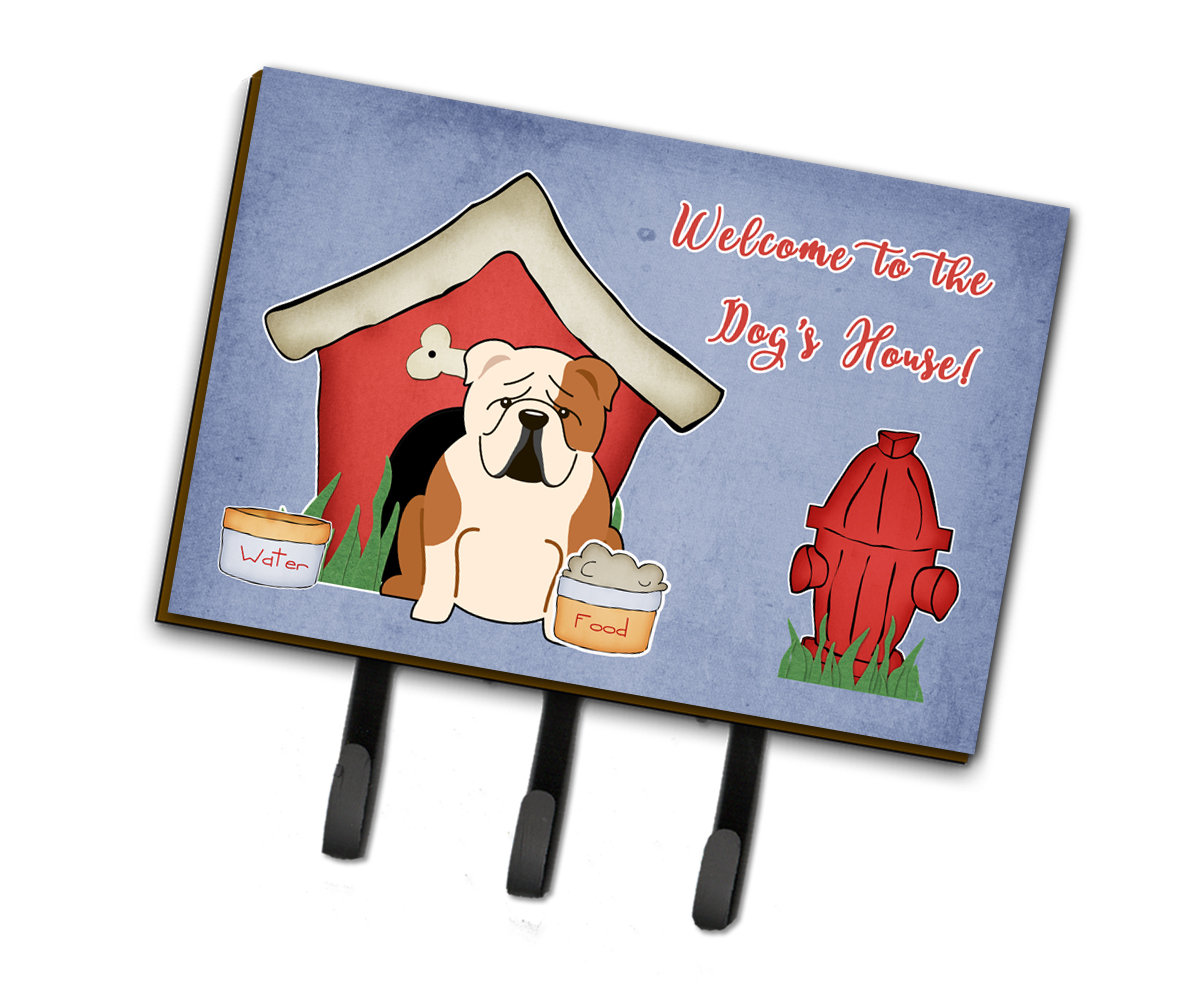 East Urban Home Dog House English Bulldog Fawn Leash or Key Holder ...