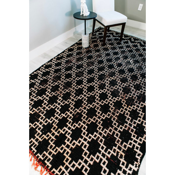 Coco Carpets One-of-a-Kind Rectangle 5' X 9' 1990s Area Rug in Black ...