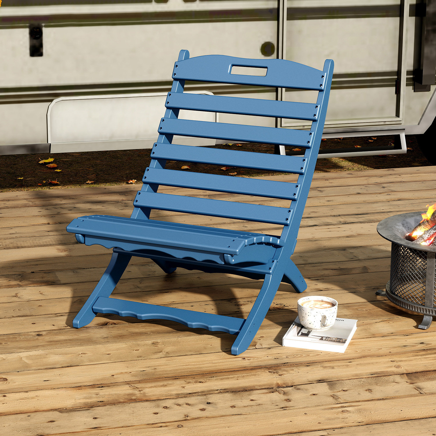 Winston Porter Outdoor Folding Adirondack Chairs | Wayfair