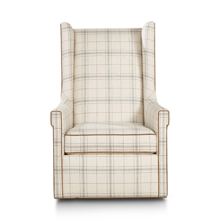 Huntington House Upholstered Swivel Wingback Chair | Wayfair
