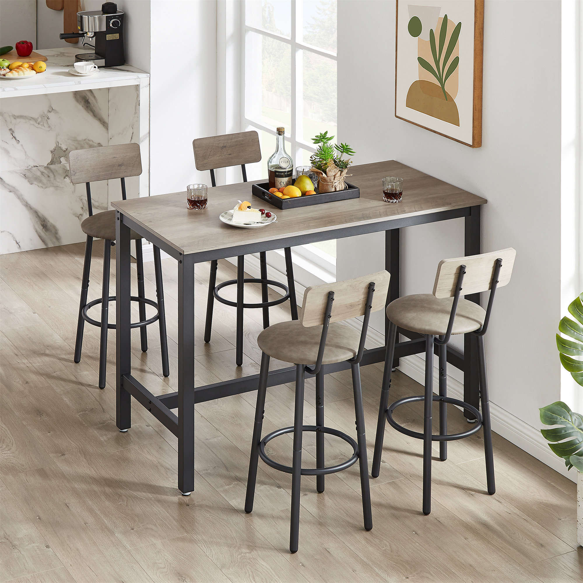 17 Stories Adjustable Height Bar Stool | Wayfair