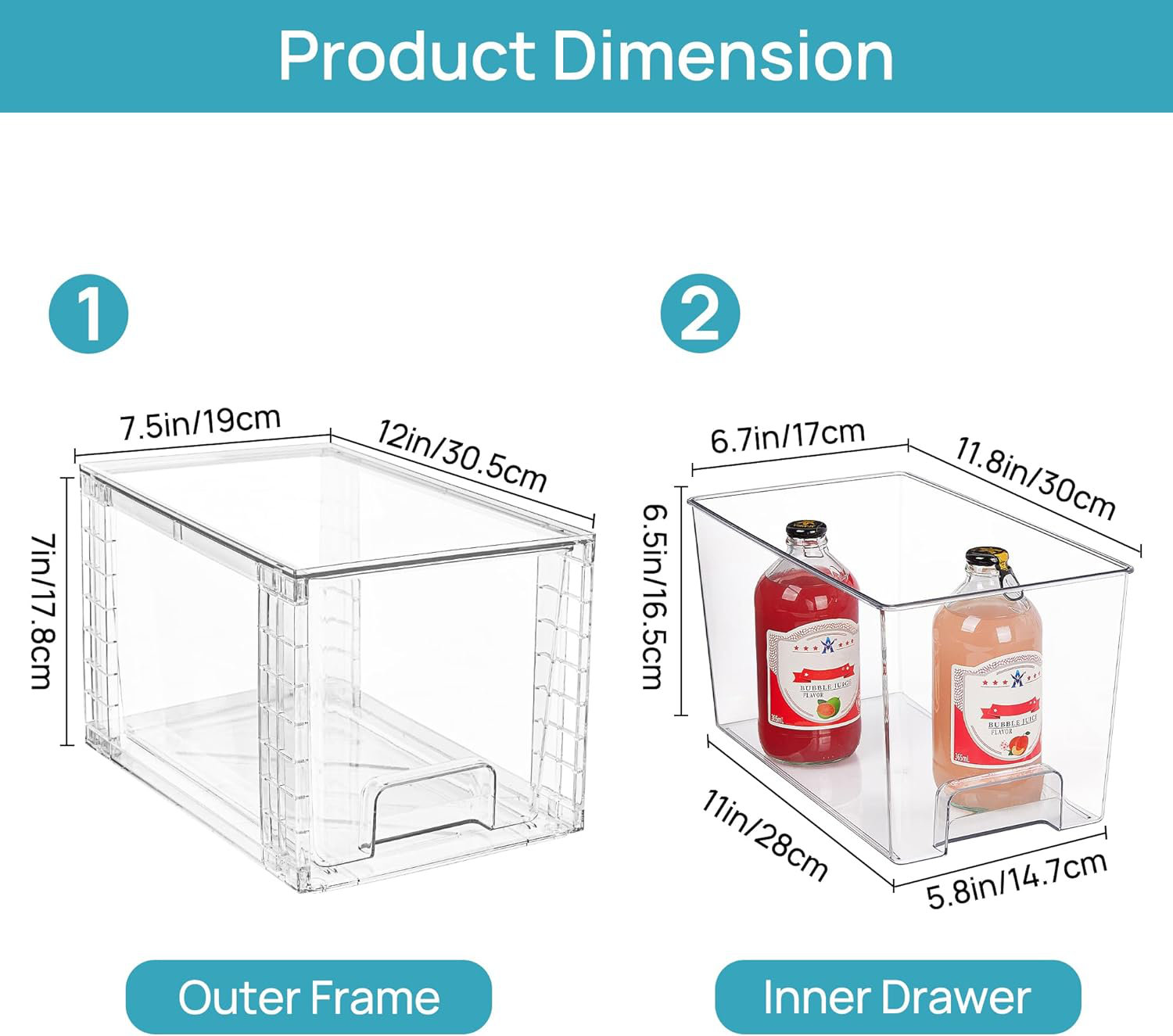 Rebrilliant Large Stackable Kitchen Pantry Storage Drawers | Wayfair