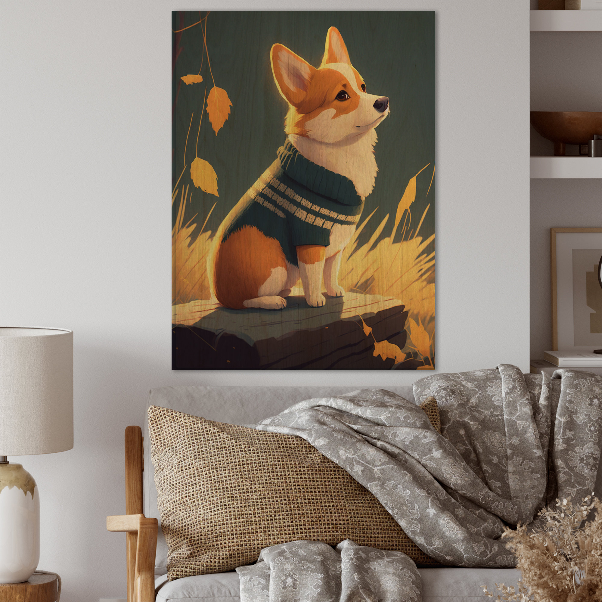 Red Barrel Studio® Cute Little Corgi Dog - Animals Dog Corgi Gangster ...