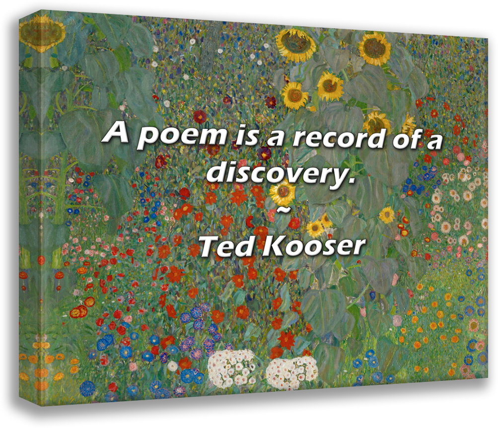 Fleur De Lis Living Artsy Quote "A poem is a record of a discovery." By ...