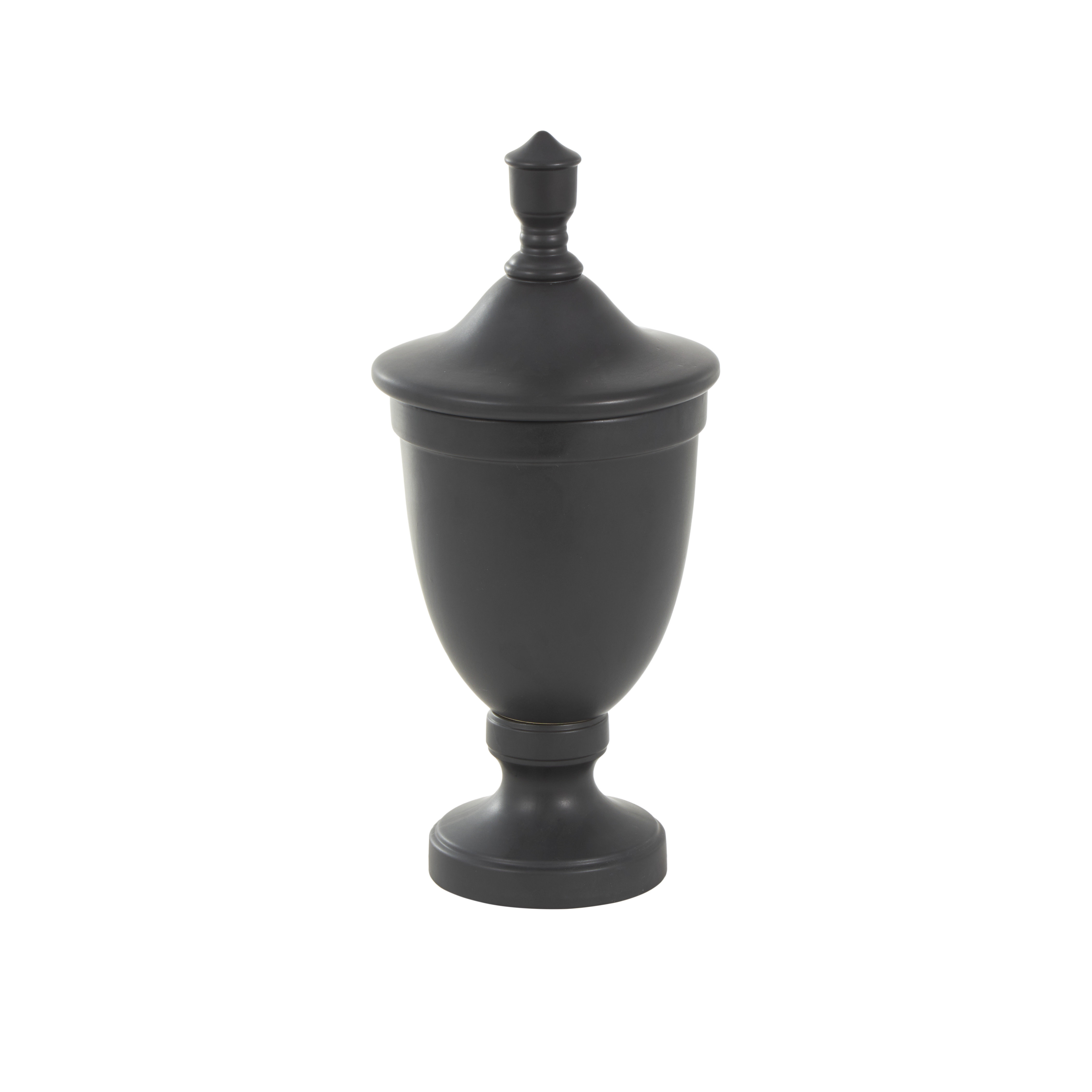 Alcott Hill® Cidni Ceramic Fluted Urn Shaped Decorative Jars with Lid ...