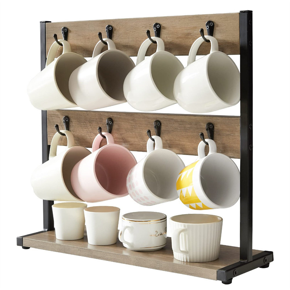 17 Stories Yanitza Manufactured Wood Mug Tree | Wayfair