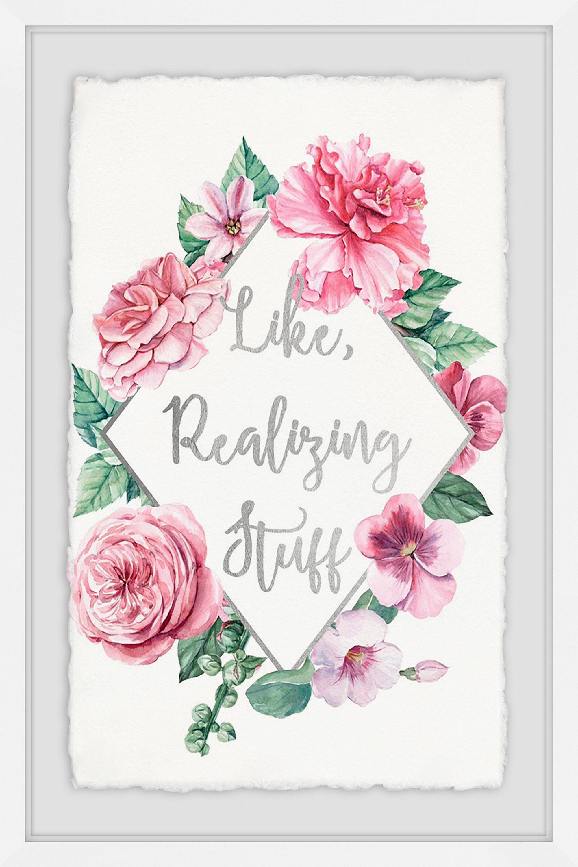 House of Hampton Like, Realizing Stuff II - Picture Frame Textual Art ...