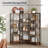 17 Stories Industrial Corner Bookshelf, 5-Tier L-Shaped Bookcase, Open ...
