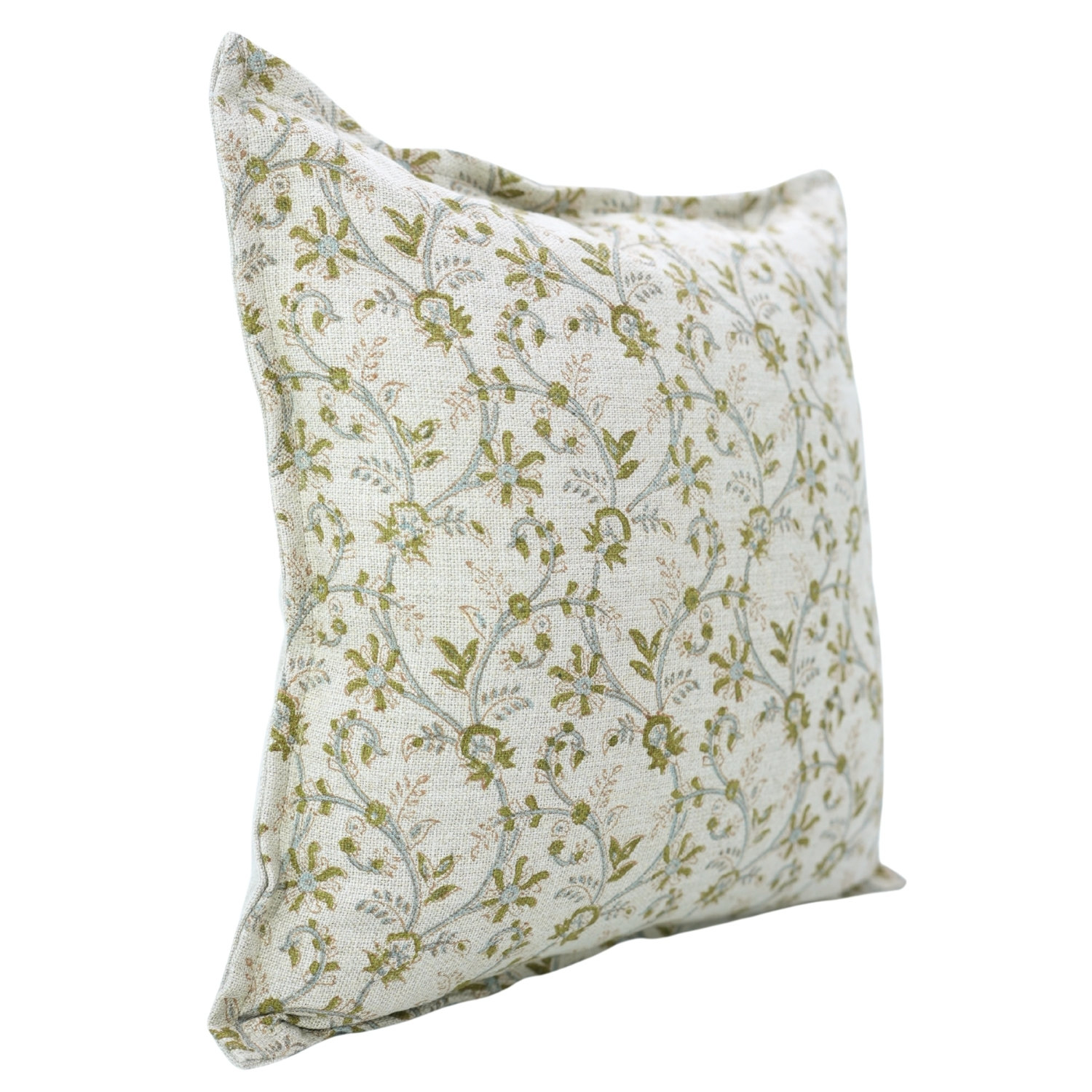 Fabdivine Linen Double Oxford Edge Pillow Cover Handmade Block Print ...