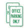 SignMission (2 Pack) Office Parking Only Sign 12" X 18" Aluminum Sign ...