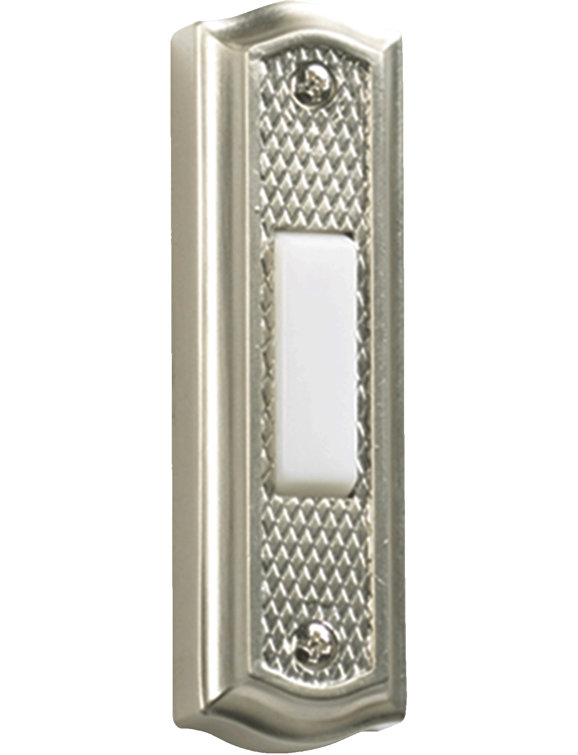 Charlton Home® Satin Nickel Door Chime Button & Reviews | Wayfair
