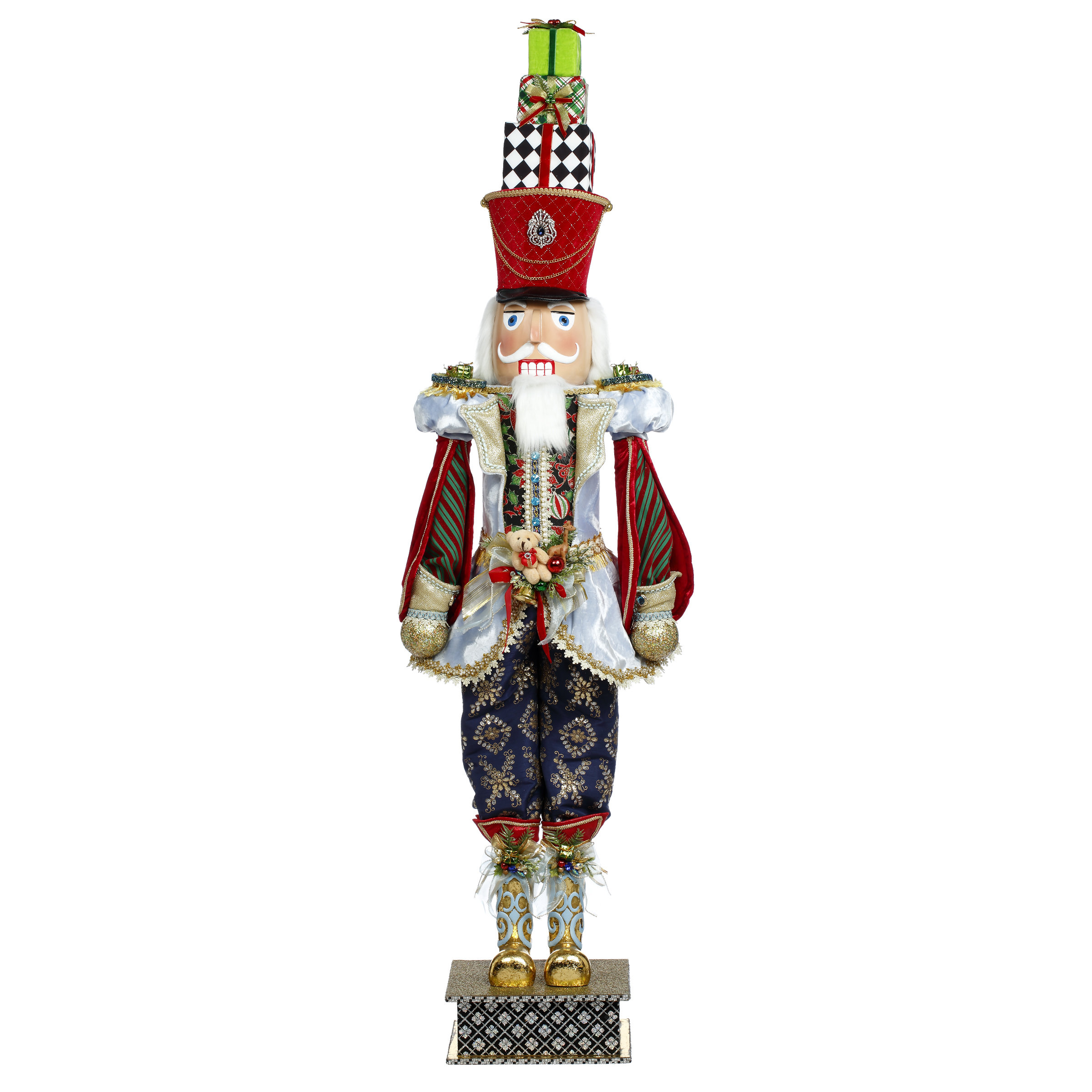 Mark Roberts Nutcracker With Present, Large - 58.5 Inches | Wayfair