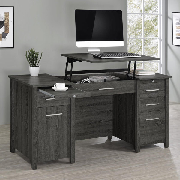 Latitude Run® Leelin Adjustable Computer Desk & Reviews | Wayfair