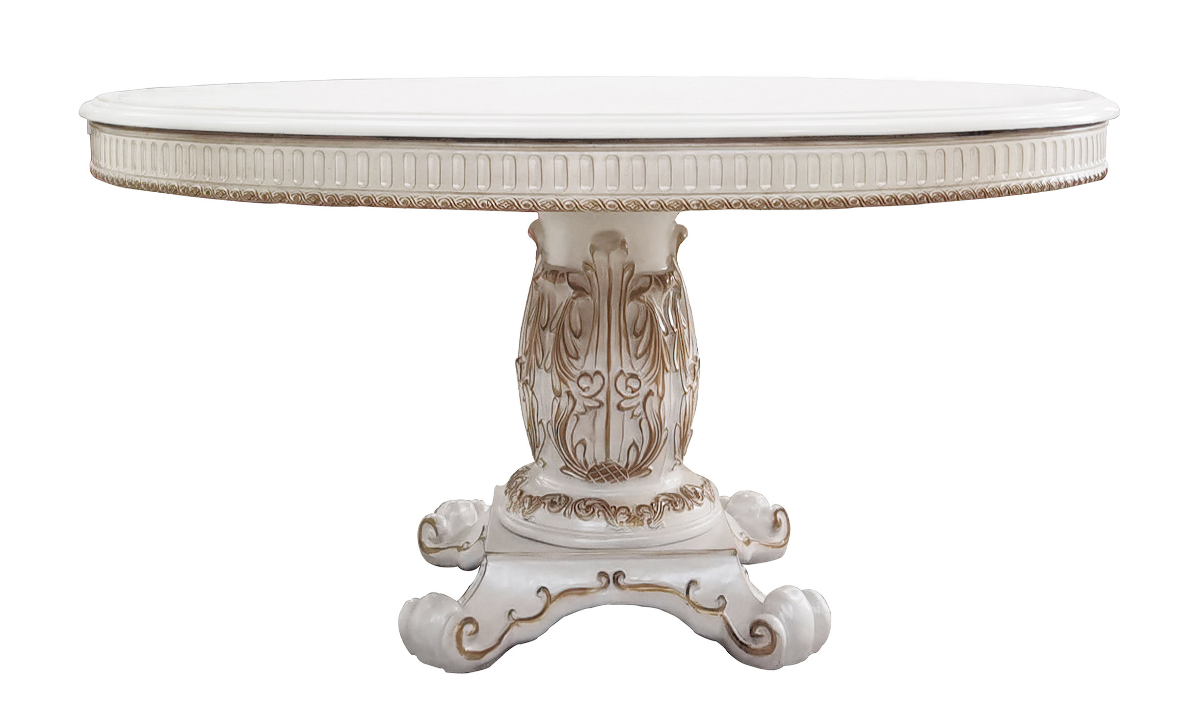 Astoria Grand Eleonora Antique Pearl Dining Table With Pedestal - Wayfair Canada