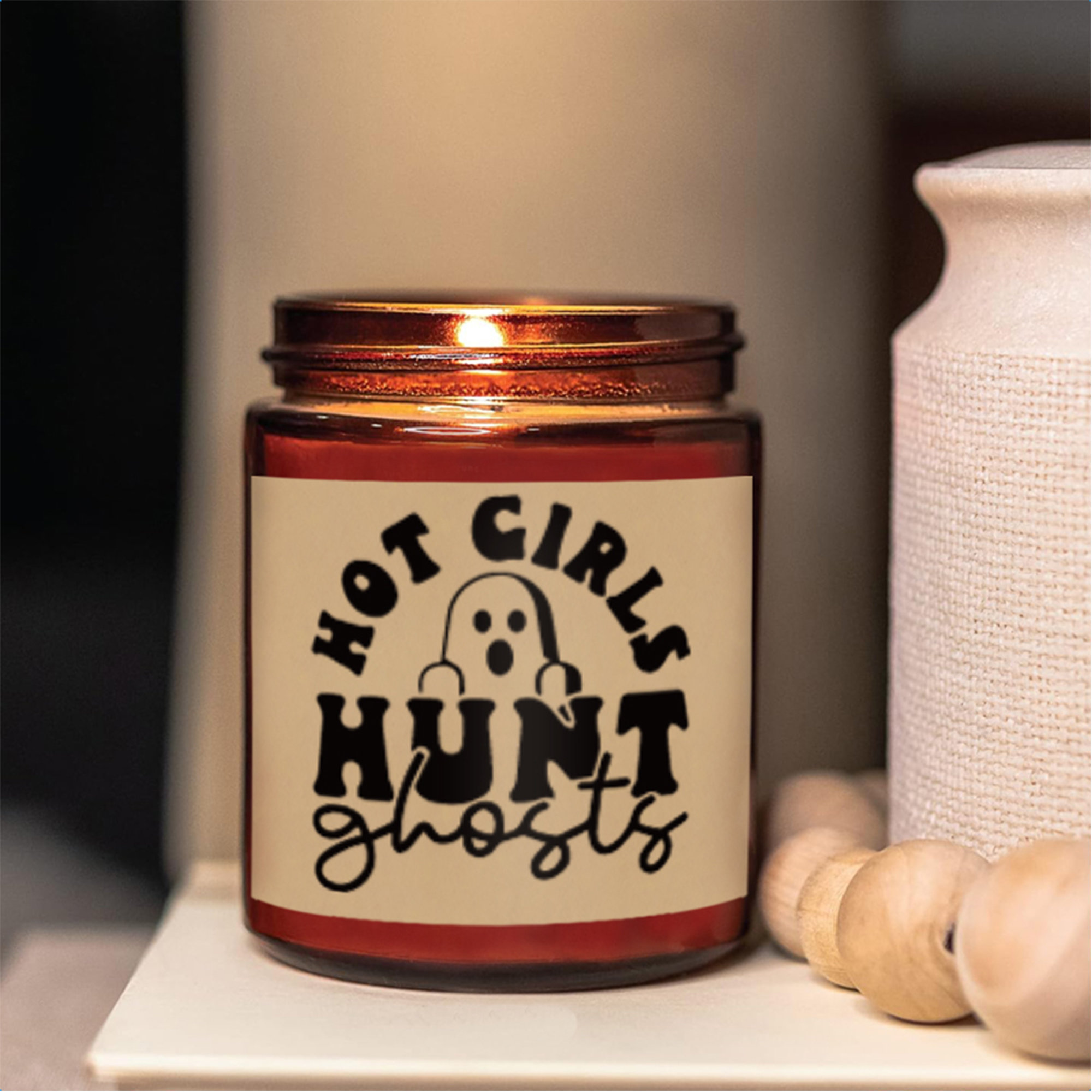 The Holiday Aisle® Scented Candle White Elephant Gift for Halloweens ...