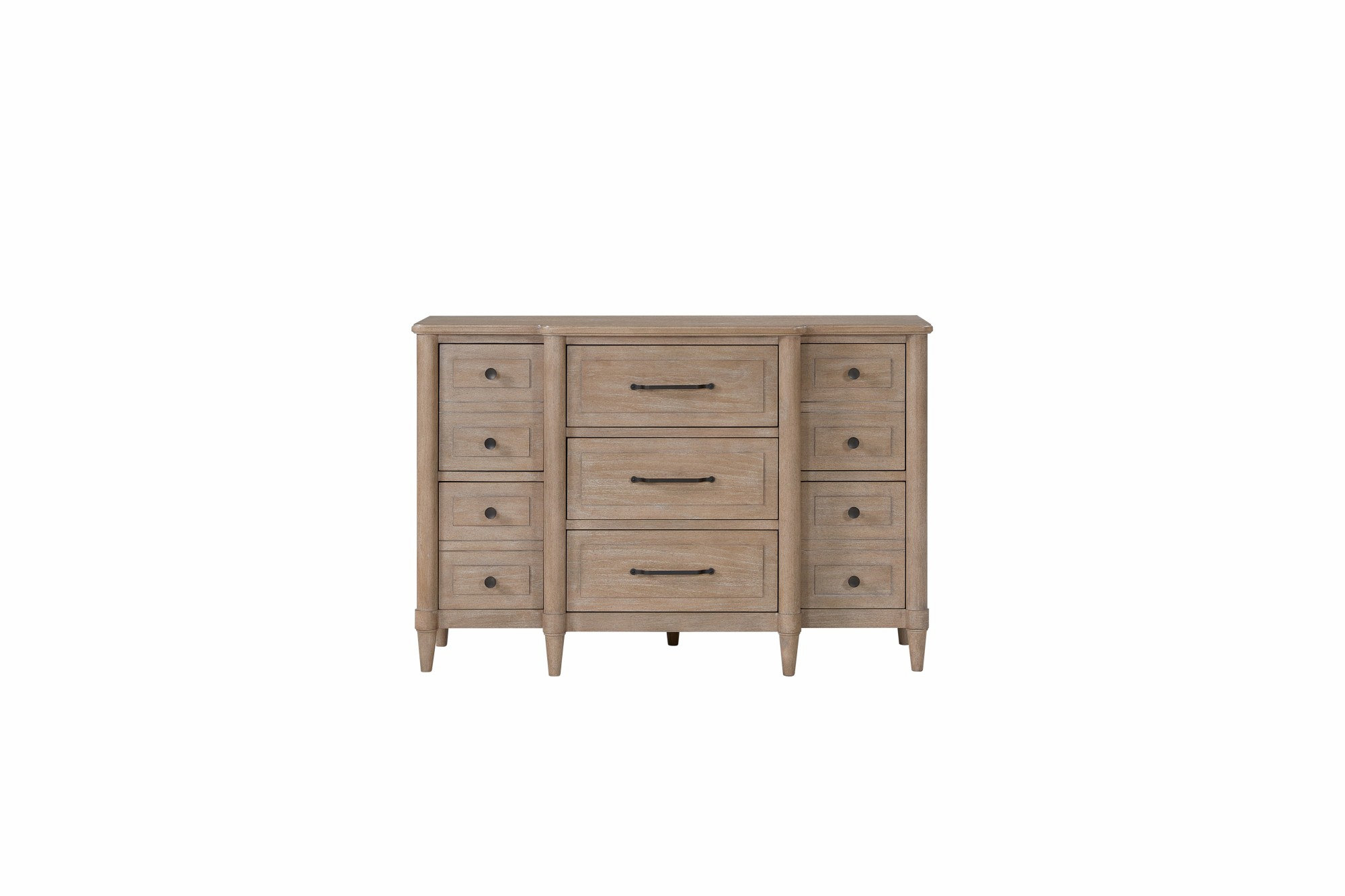 Hokku Designs Modern Dresser With Three Larger Center Drawers And Four ...