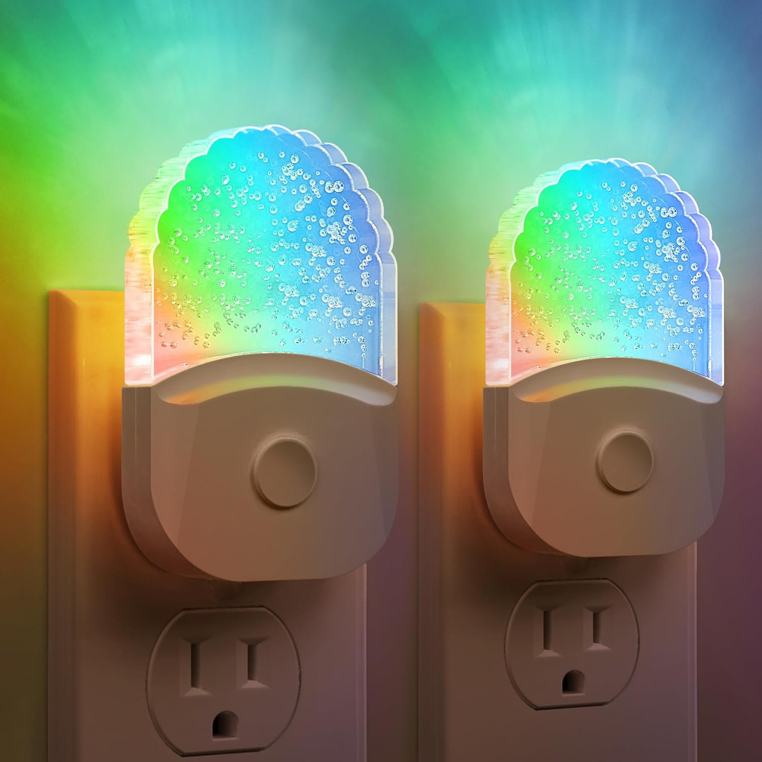 YESCAD RGB Night Lights Plug into Wall 2Pack - Wayfair Canada