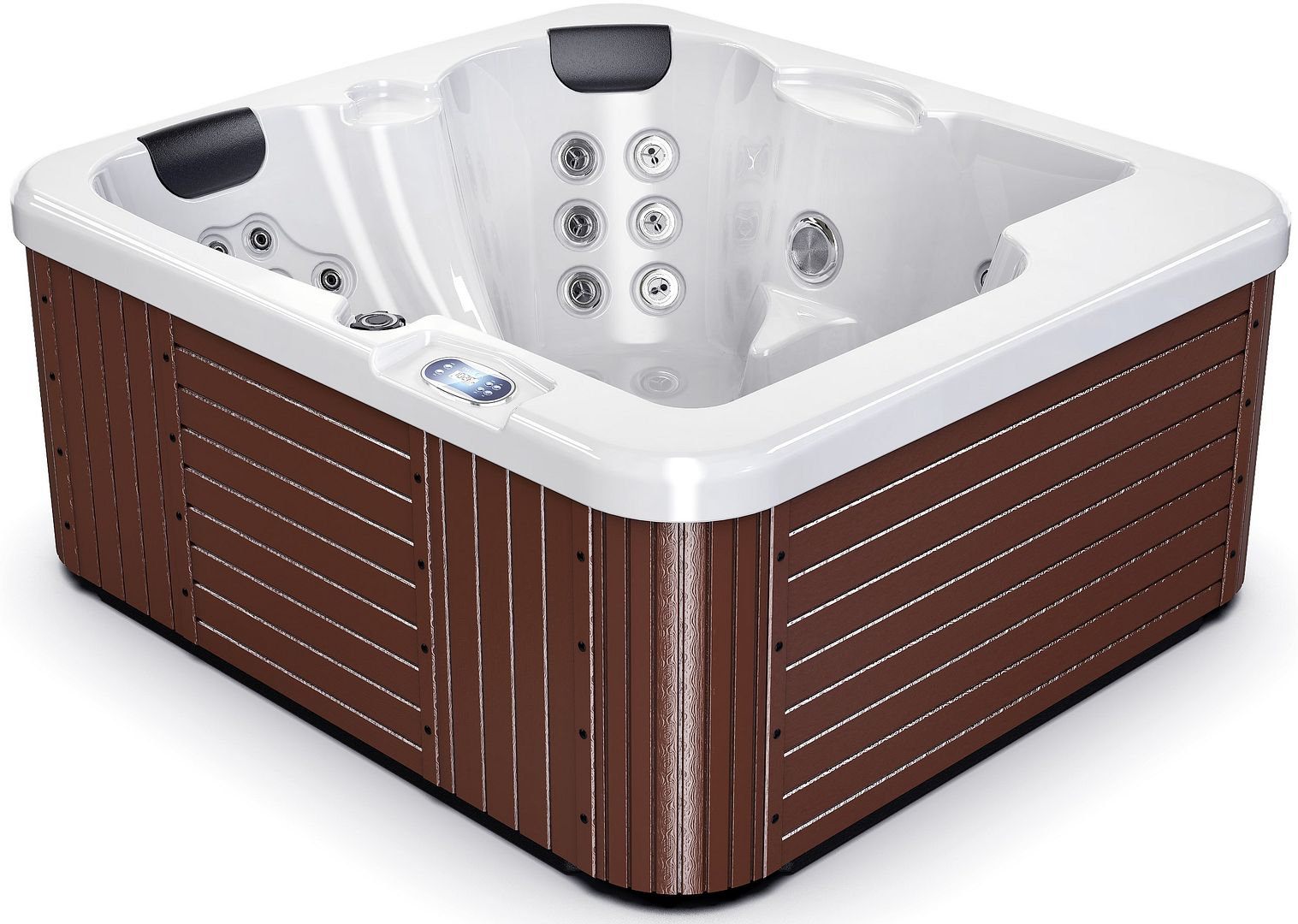 Luxuria Spas 3 - Person 32 - Jet Acrylic Rectangular Hot Tub with ...
