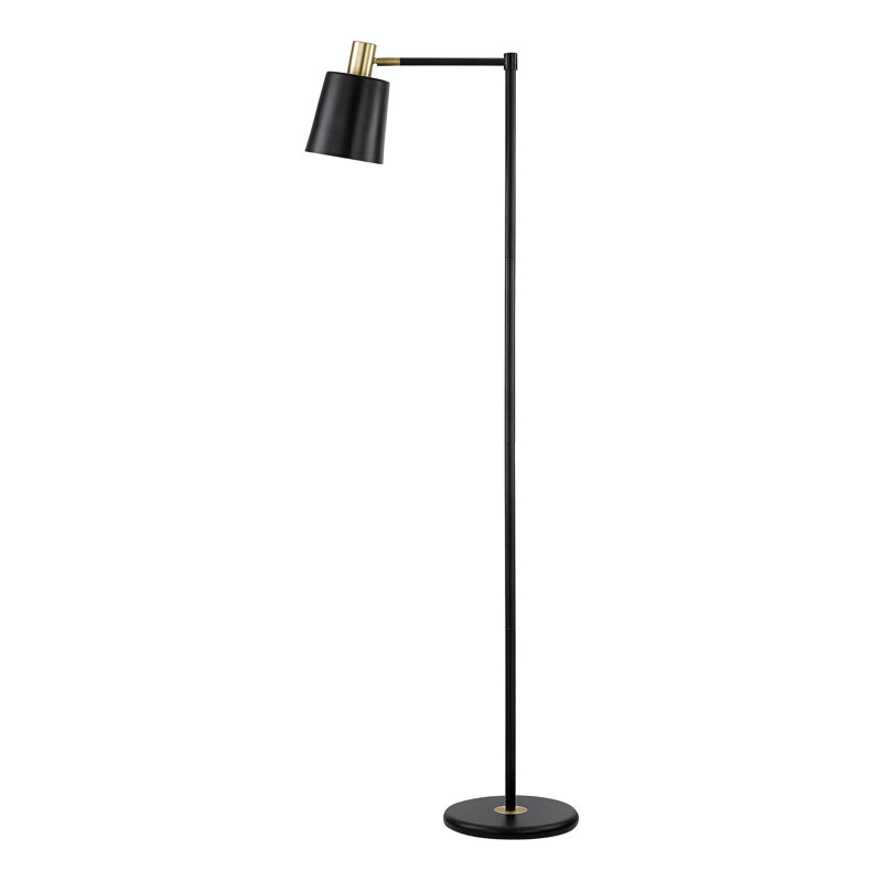 Ivy Bronx 60-inch Metal Adjustable Task Floor Lamp Black | Wayfair
