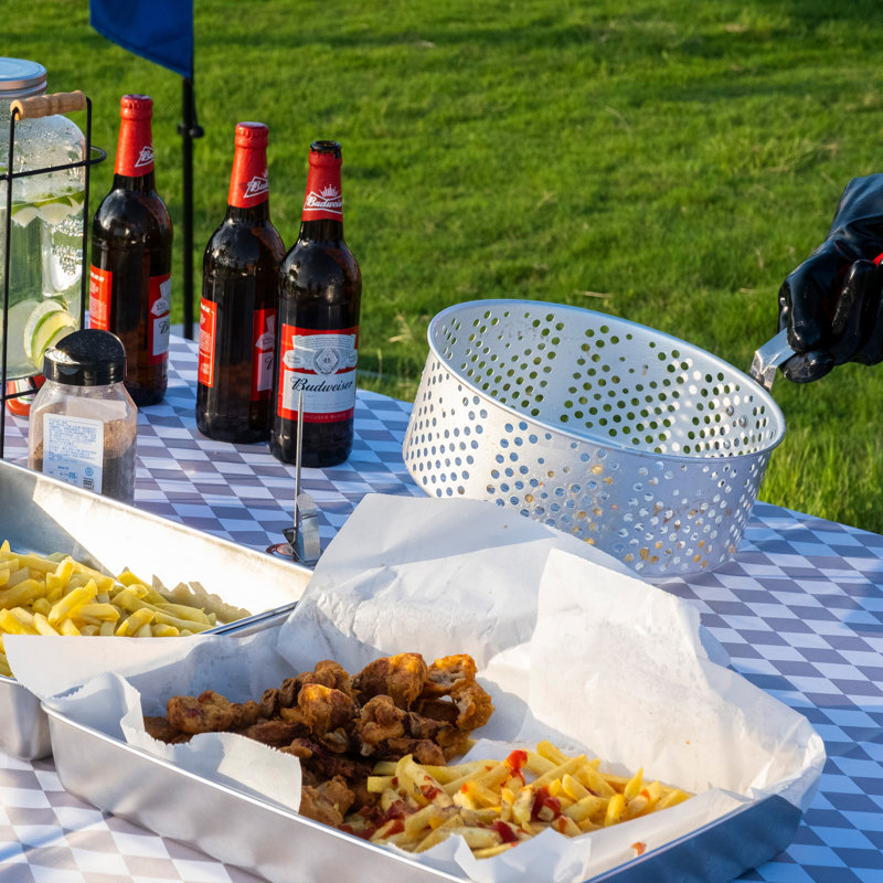 OuterMust Outdoor Single Propane Stove Deep Fryer Kit with 11 Qt ...