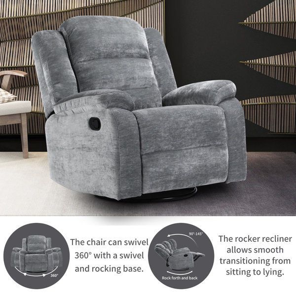 Winston Porter Upholstered Recliner & Reviews | Wayfair