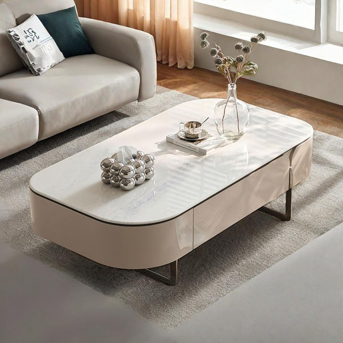 LIZIYE High-grade microcrystalline stone coffee table | Wayfair