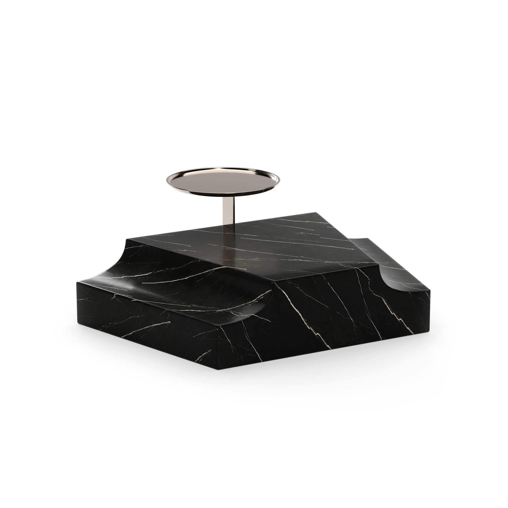Caracole Overlap Triangular Wedge Base Dark | Perigold