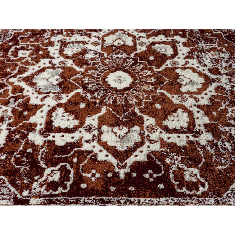 Bungalow Rose United Weavers Afsana Camry Burgundy Round Rug | Wayfair