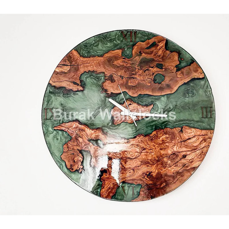 East Urban Home Nelly Wood Wall Clock | Wayfair