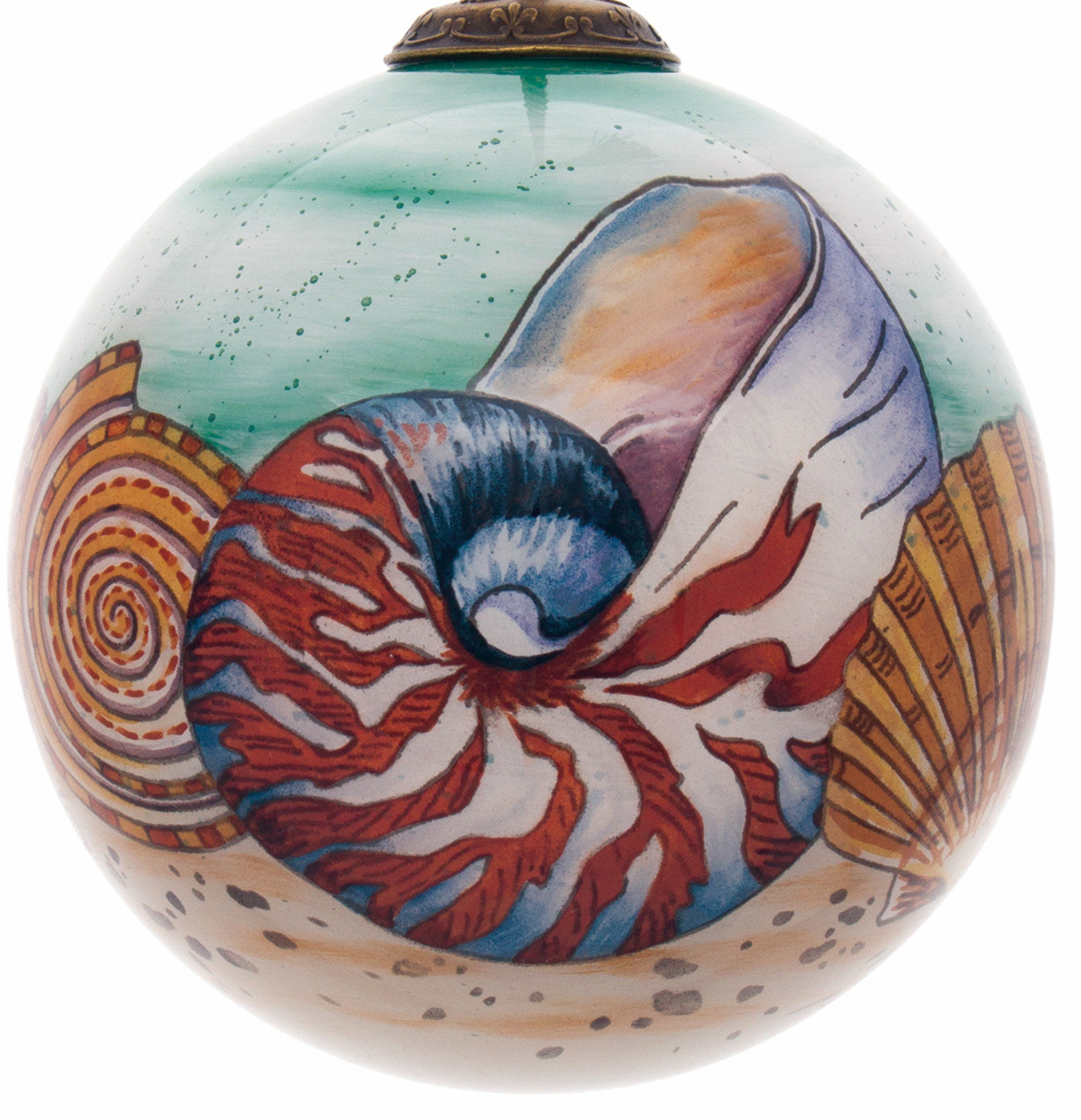 Rosecliff Heights Sea Shell Ball Ornament | Wayfair